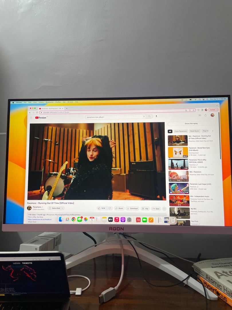 Agon Pink Monitor + Logitech Pro Gaming Keyboard, Computers & Tech ...