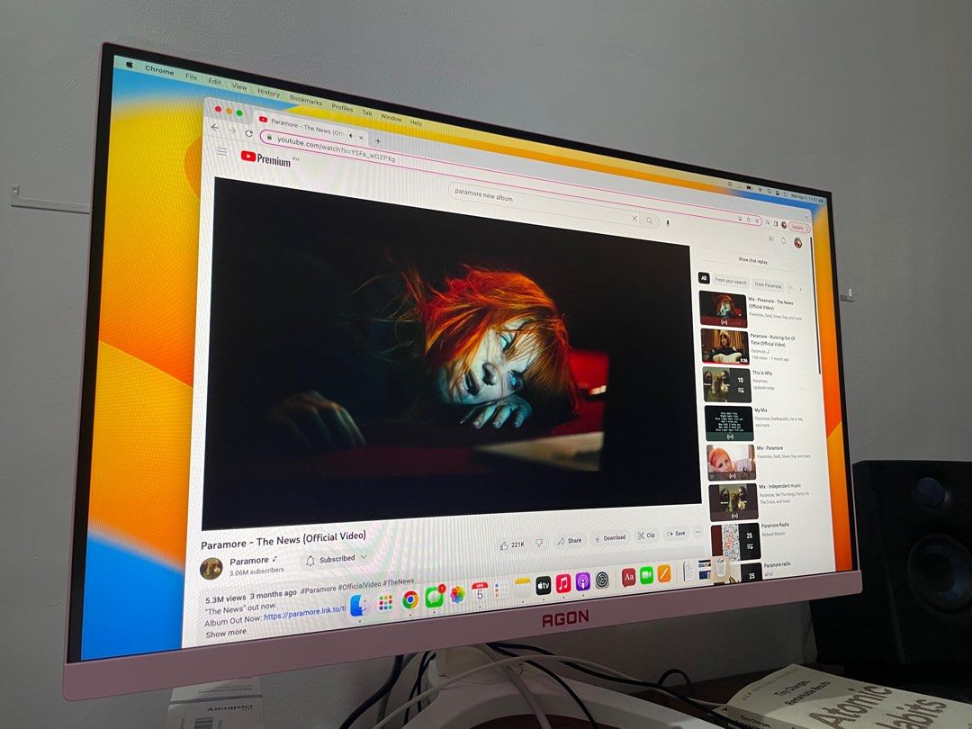 Agon Pink Monitor + Logitech Pro Gaming Keyboard, Computers & Tech ...