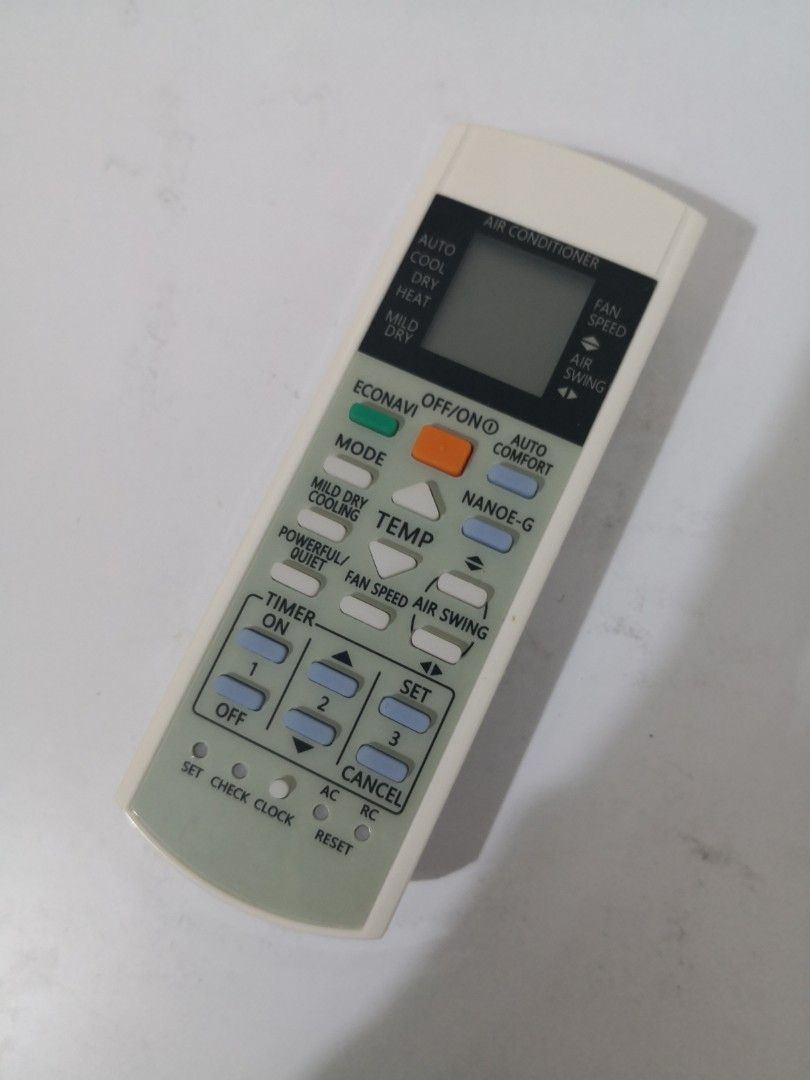 Aircon Remote Control Panasonic Auto comfort Nanoe-G mild dry cooling ...