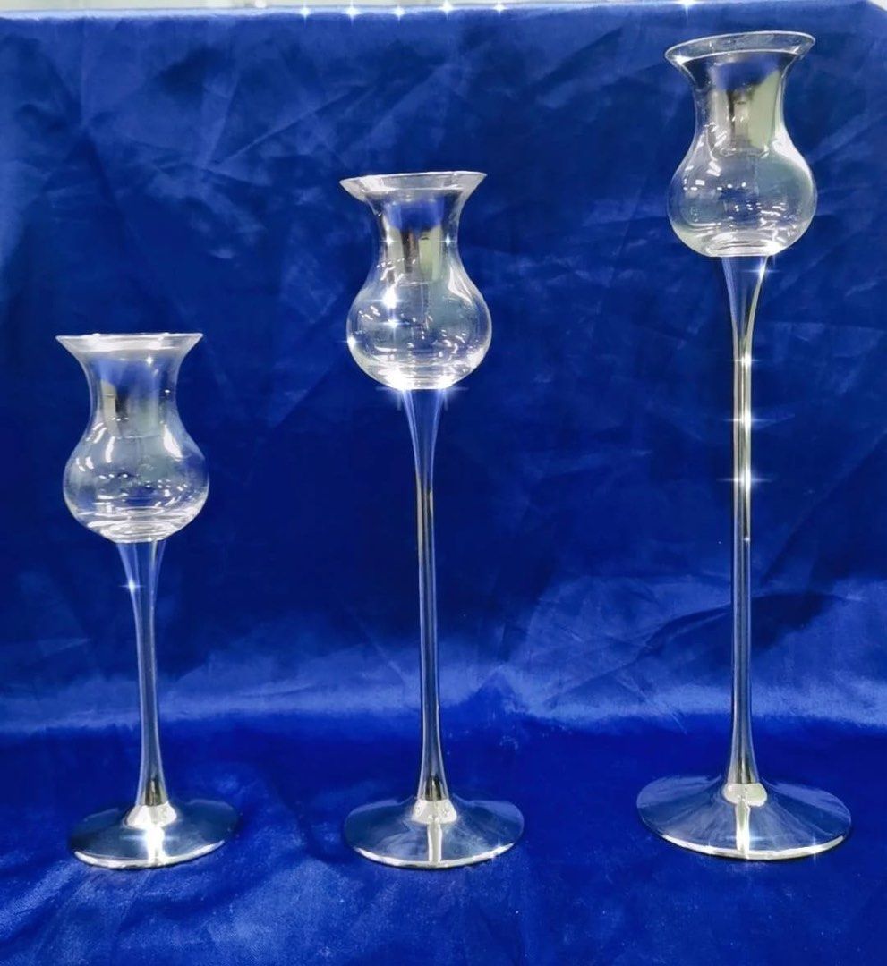 AMC Crystal Candle stand, Luxury, Accessories on Carousell