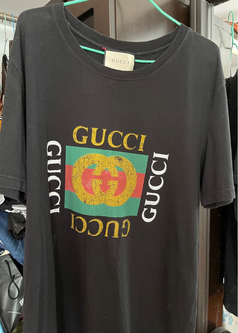 Authentic Gucci T shirt, Men's Fashion, Tops & Sets, Tshirts & Polo ...