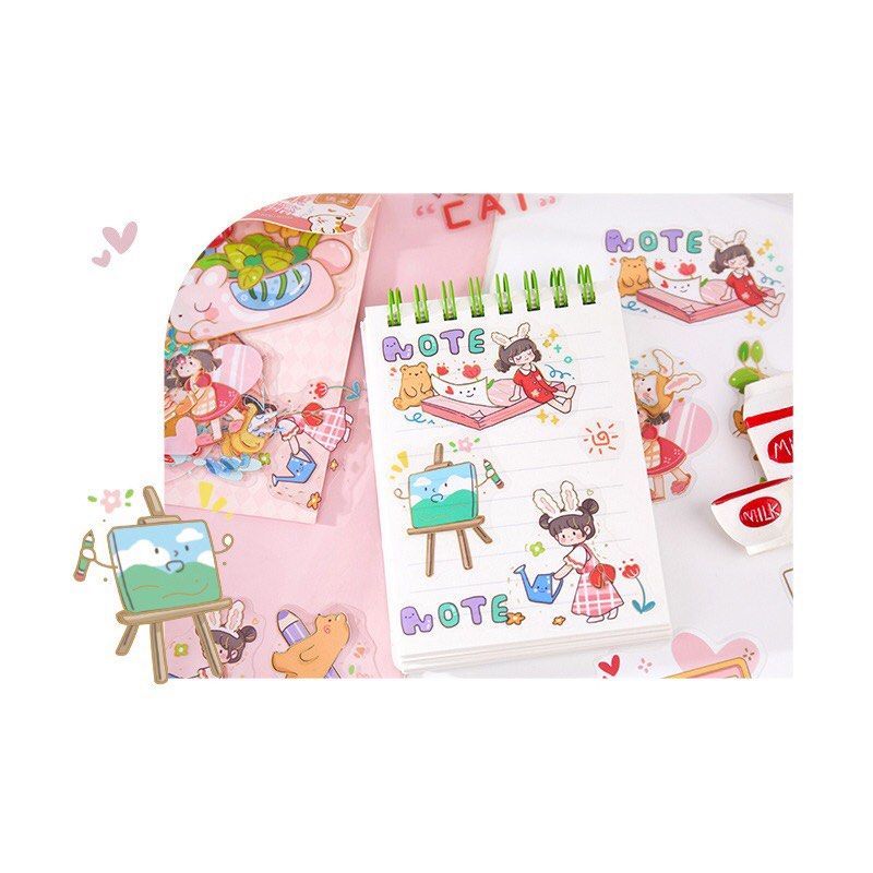 Berry Cheese Flake Stickers Set - Sticker Unik - Sticker Lucu, Buku ...