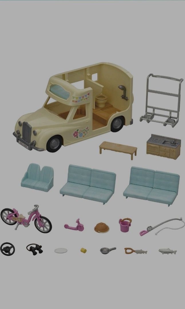 Brand New Sylvanian calico critters camper van vehicle car pretend play ...