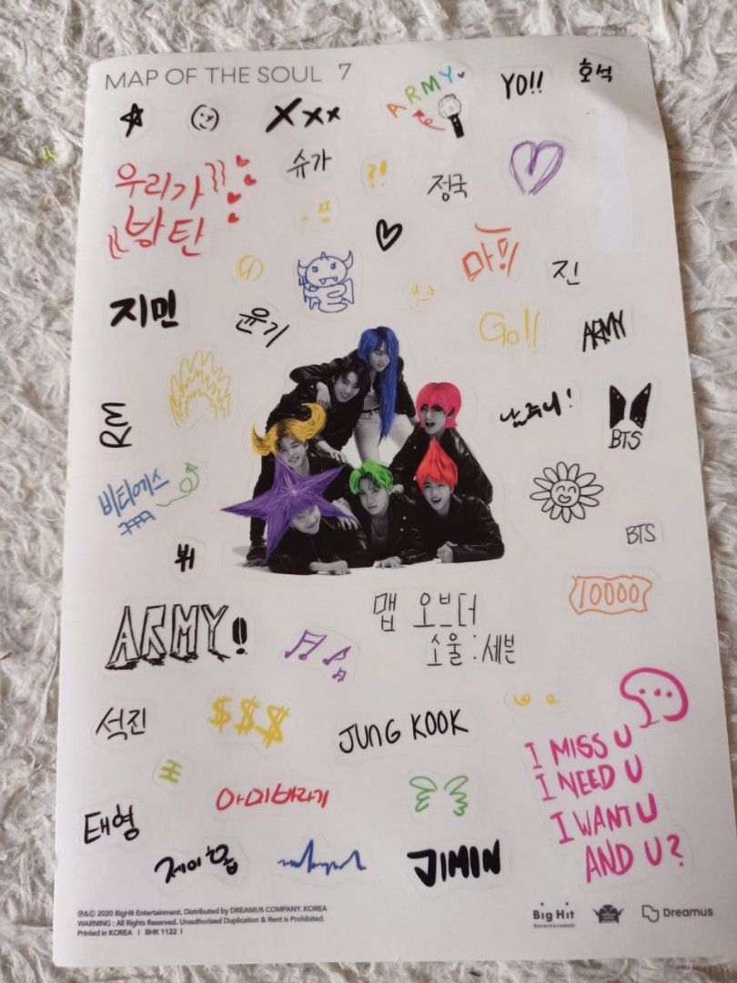 BTS Maps Of The Soul: 7 (Version 1), Hobbies & Toys, Collectibles ...
