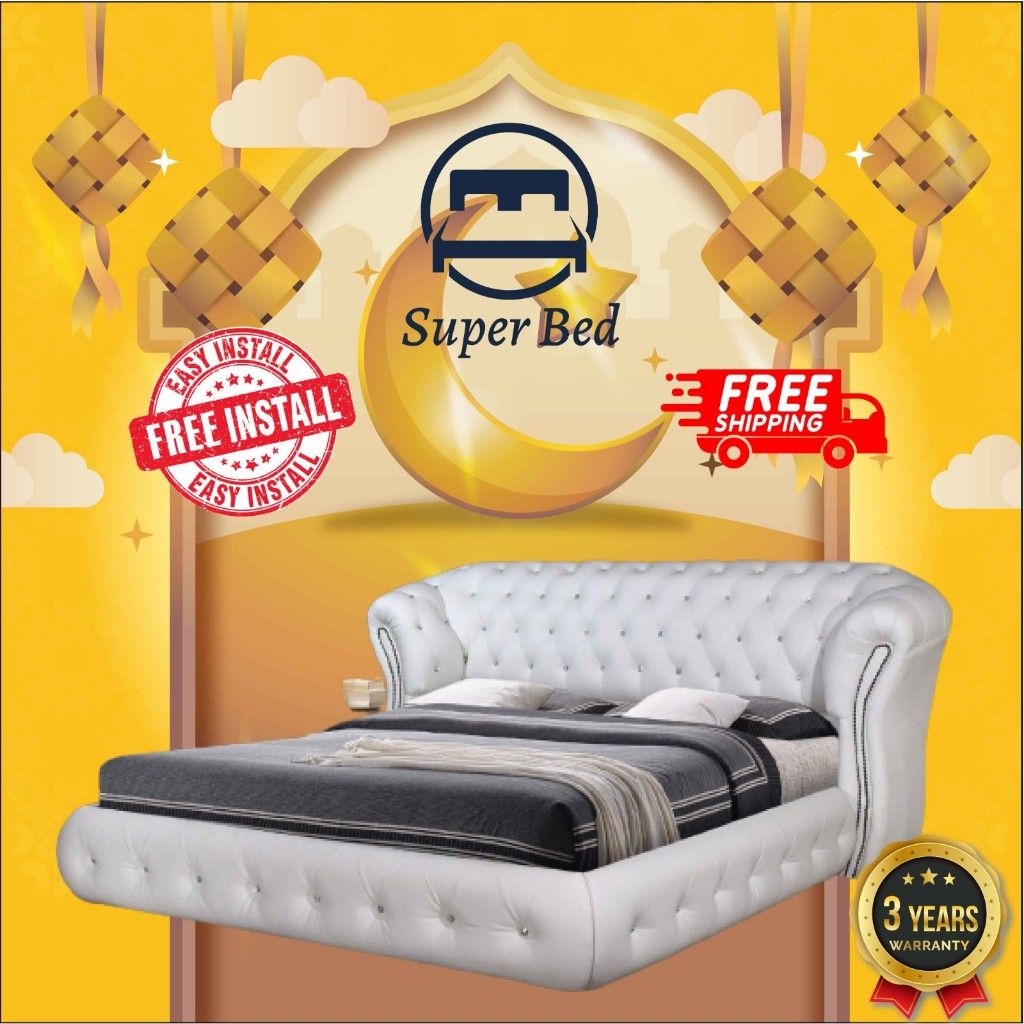 Check out Super Bed SS111 High Quality Solid Wood bed frame set ...