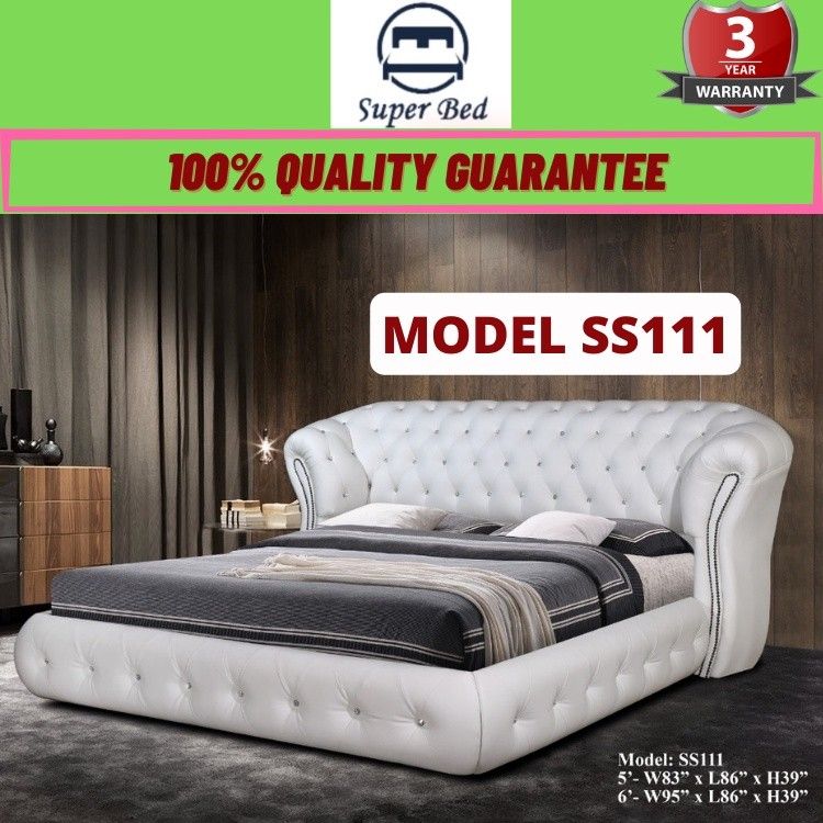Check out Super Bed SS111 High Quality Solid Wood bed frame set ...