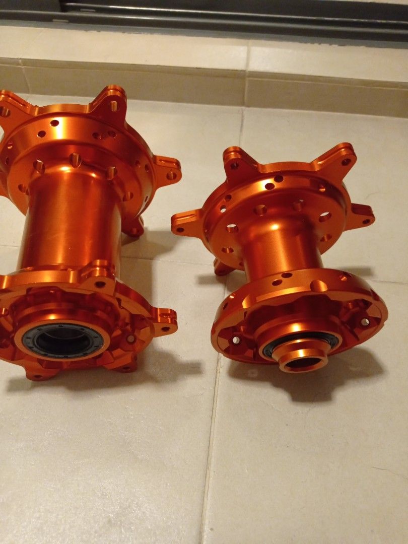 CNC Billet Alu Hub and spokes set for KTM EXC, Motorcycles, Motorcycle ...