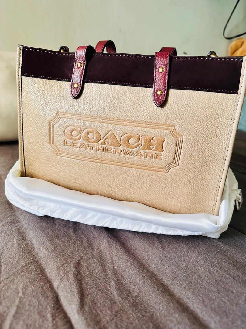 Coach Colorblock Suede Trim, Luxury, Bags & Wallets on Carousell