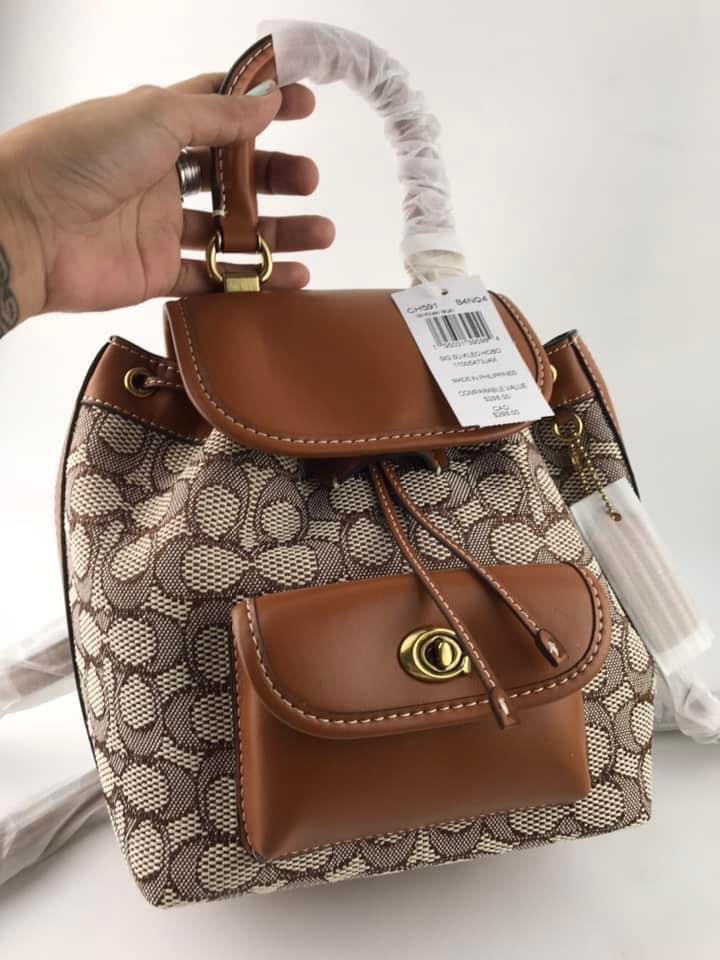 Coach Mini Riya ( Jacquard ) BP, Women's Fashion, Bags & Wallets ...