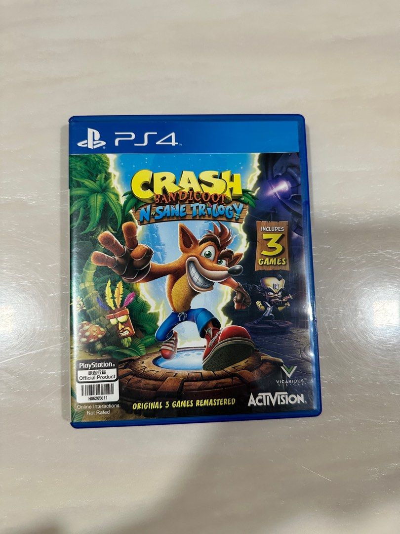 Crash Bandicoot Nsane Trilogy PS4 game, Video Gaming, Video Games ...