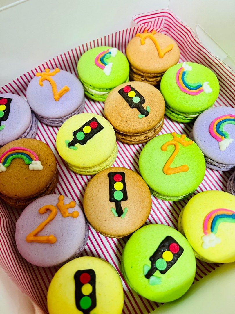 Customised design macarons, Food & Drinks, Homemade Bakes on Carousell