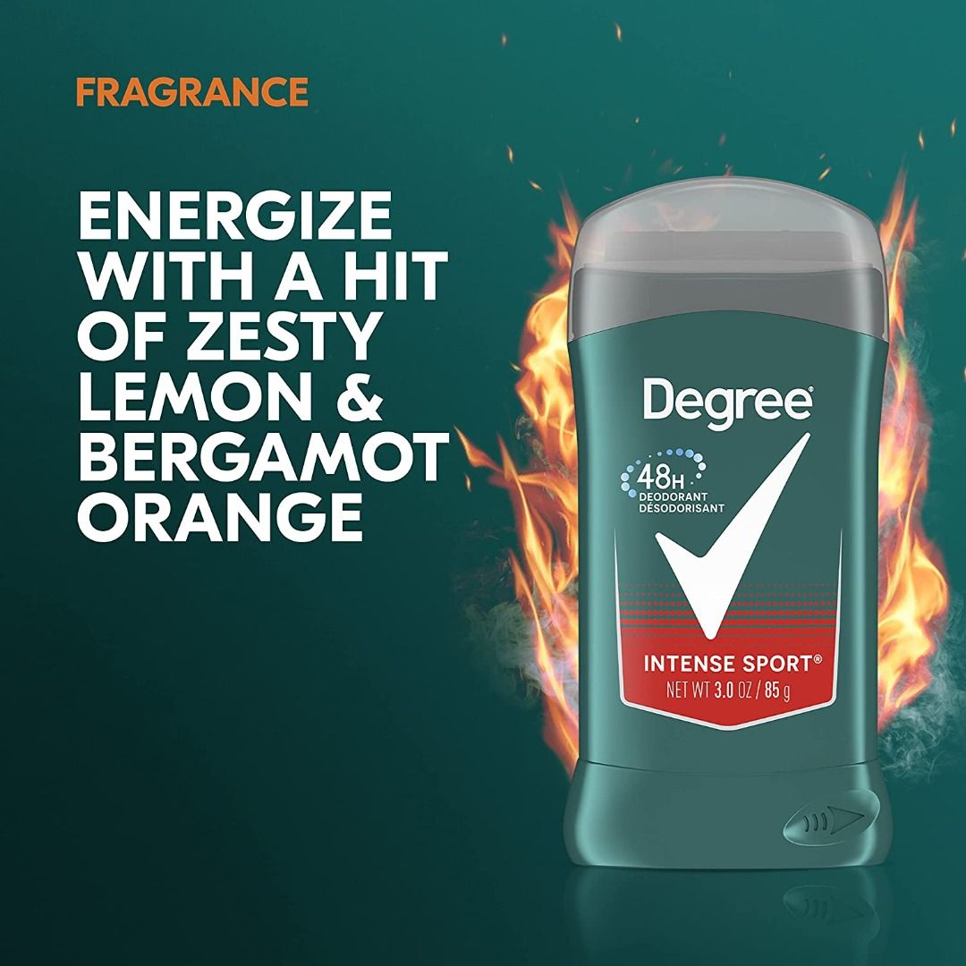 Degree Men Original Deodorant 48-Hour Odor Protection Intense Sport ...