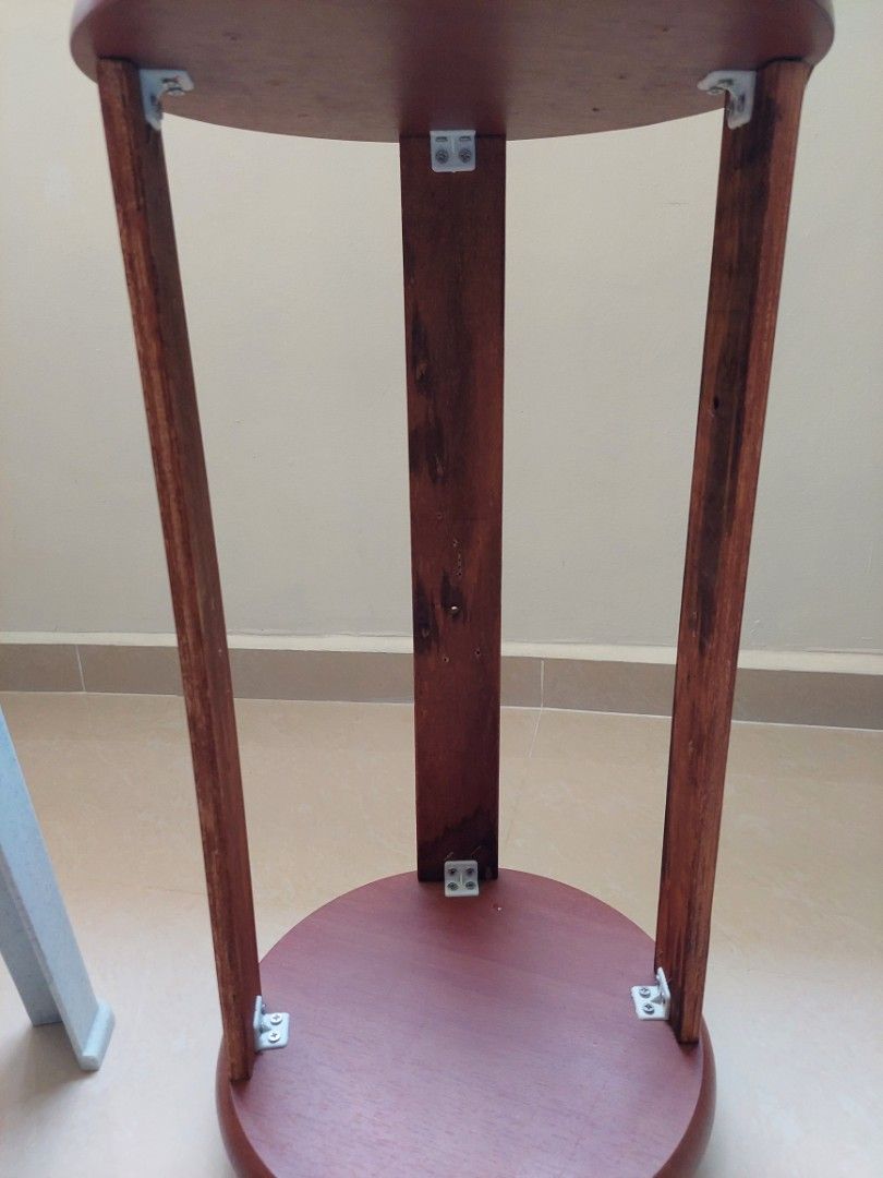DIY slim side table rack shelves with wheels, Furniture & Home Living ...