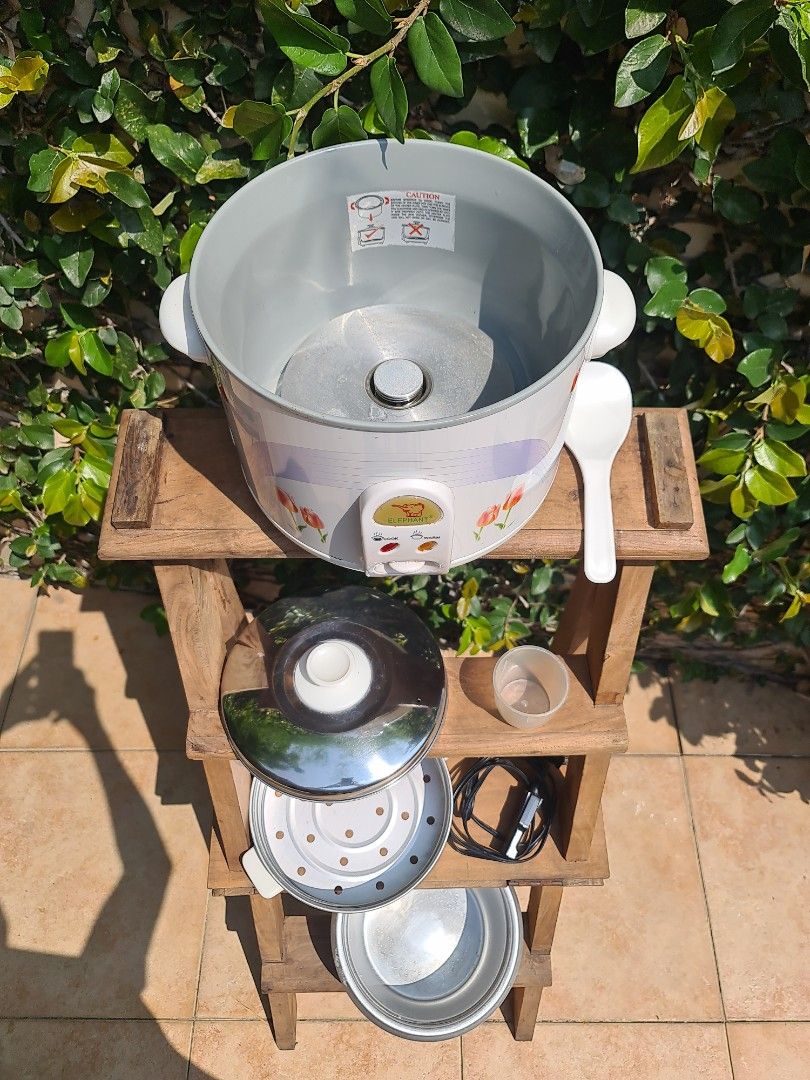 ELEPHANT rice cooker/steamer, Furniture & Home Living, Kitchenware ...