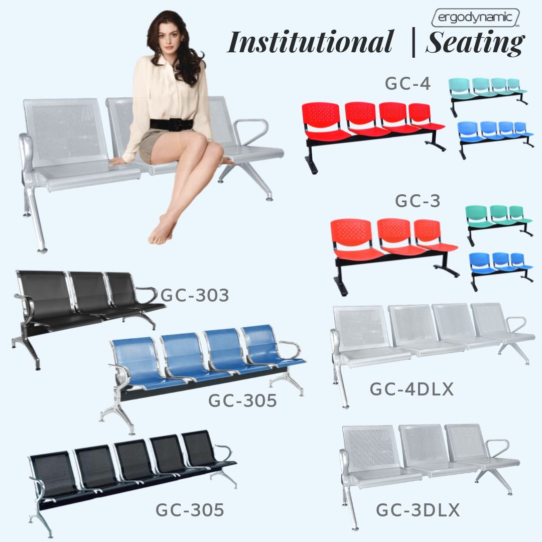 Ergodynamic Gang Chair, Waiting Chair, Guest Chair, Airport Gang Chair ...