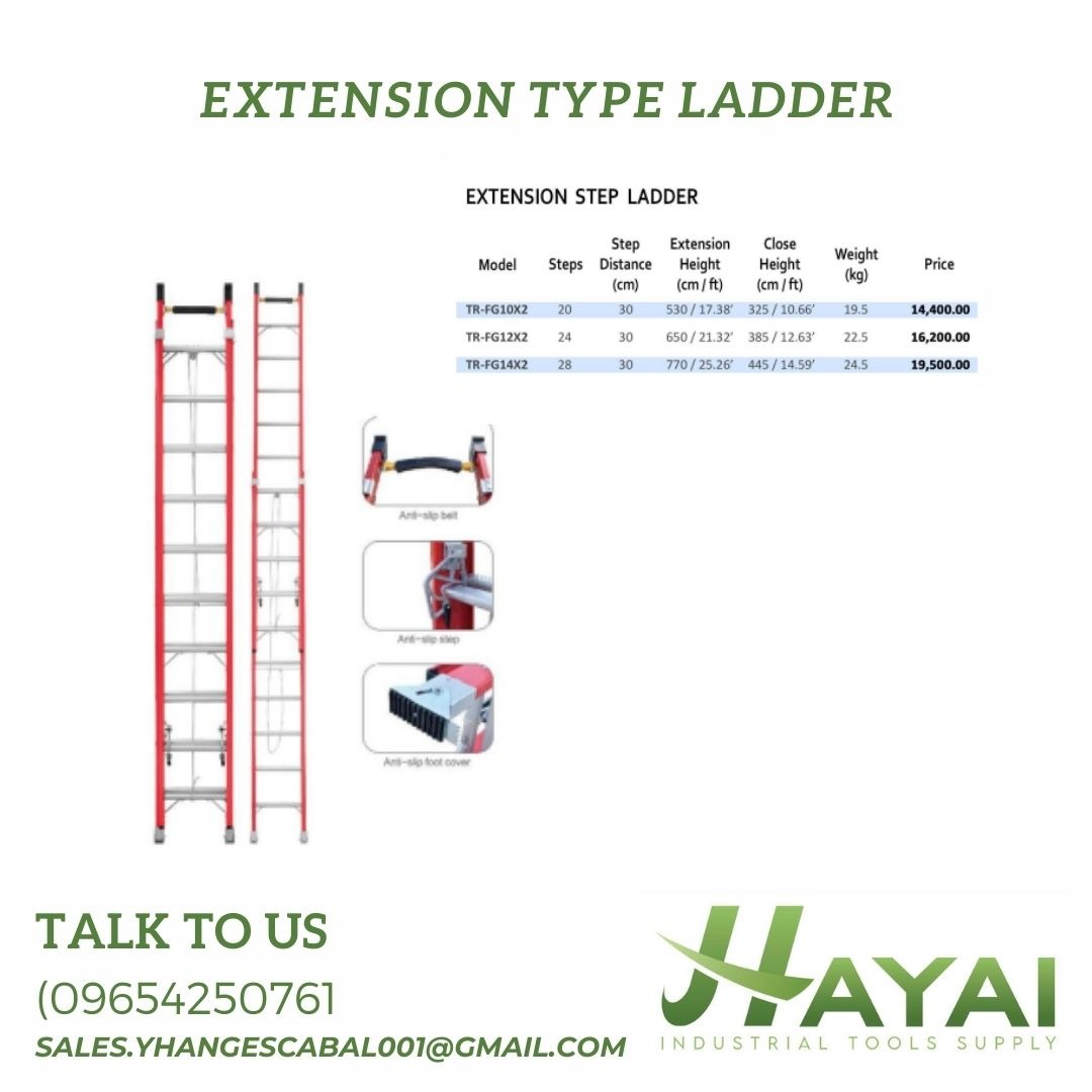 EXTENSION STEP LADDER, Commercial & Industrial, Construction & Building ...