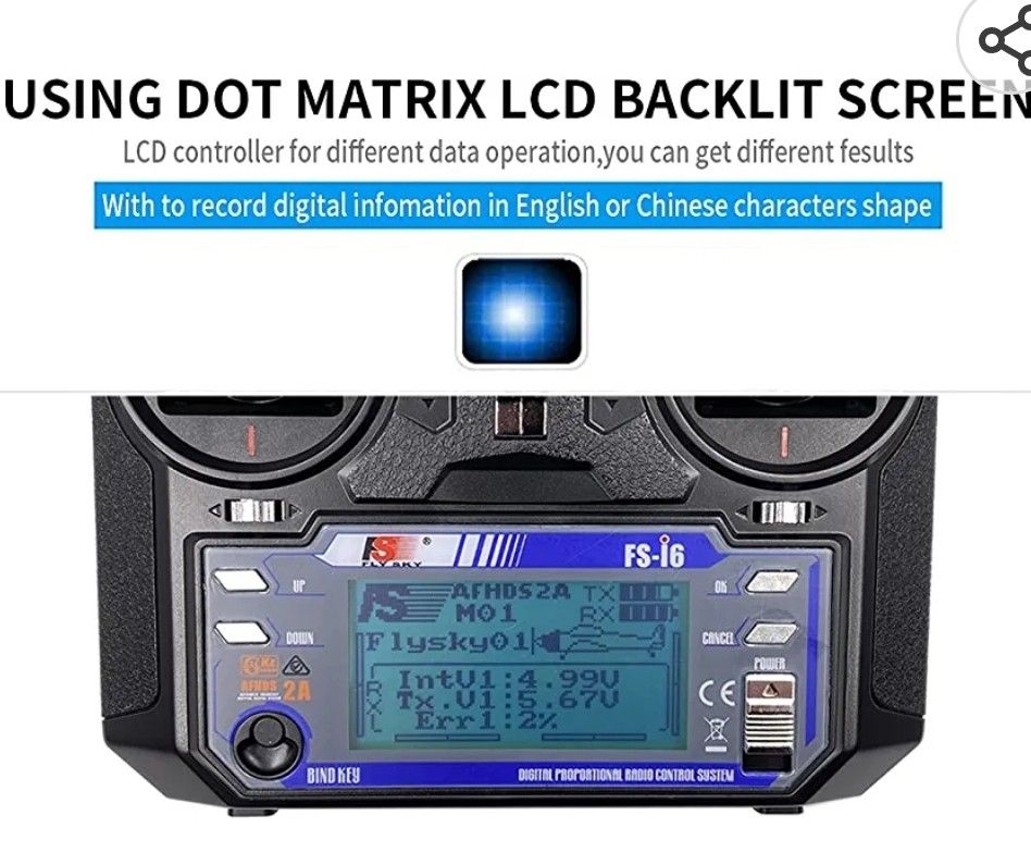 Flysky FS-i6 6CH 2.4GHz Radio System RC Transmitter Controller With FS ...