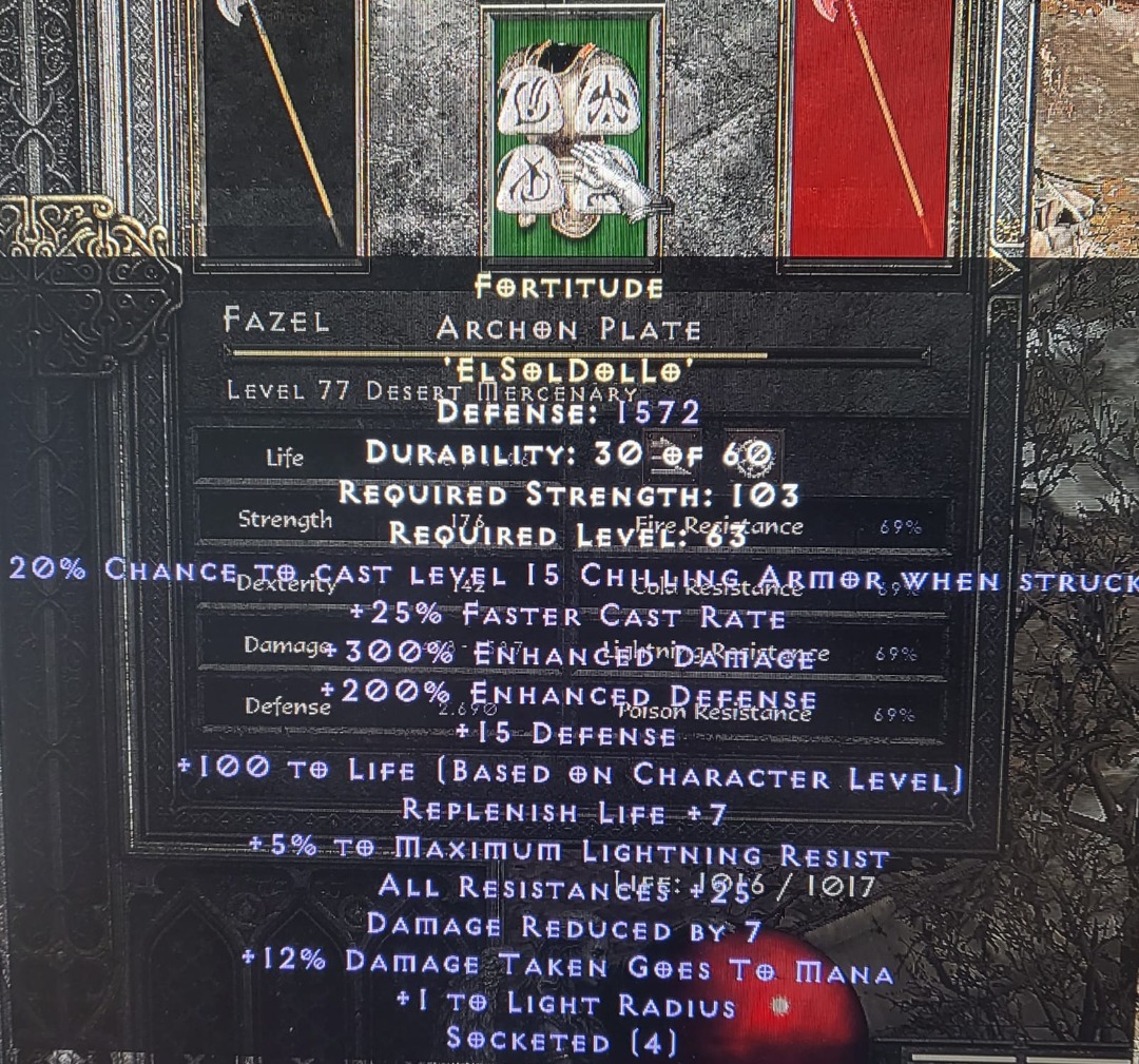 Fortitude Archon Plate (Non-Ladder) Diablo 2 Resurrected (Desktop ...