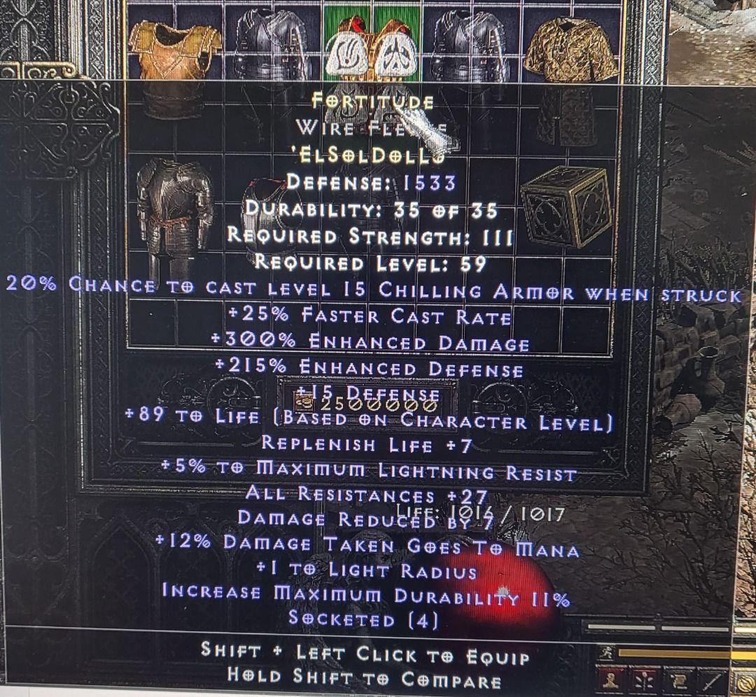 Fortitude Wire Fleece (Non-Ladder) Diablo 2 Resurrected (Desktop ...