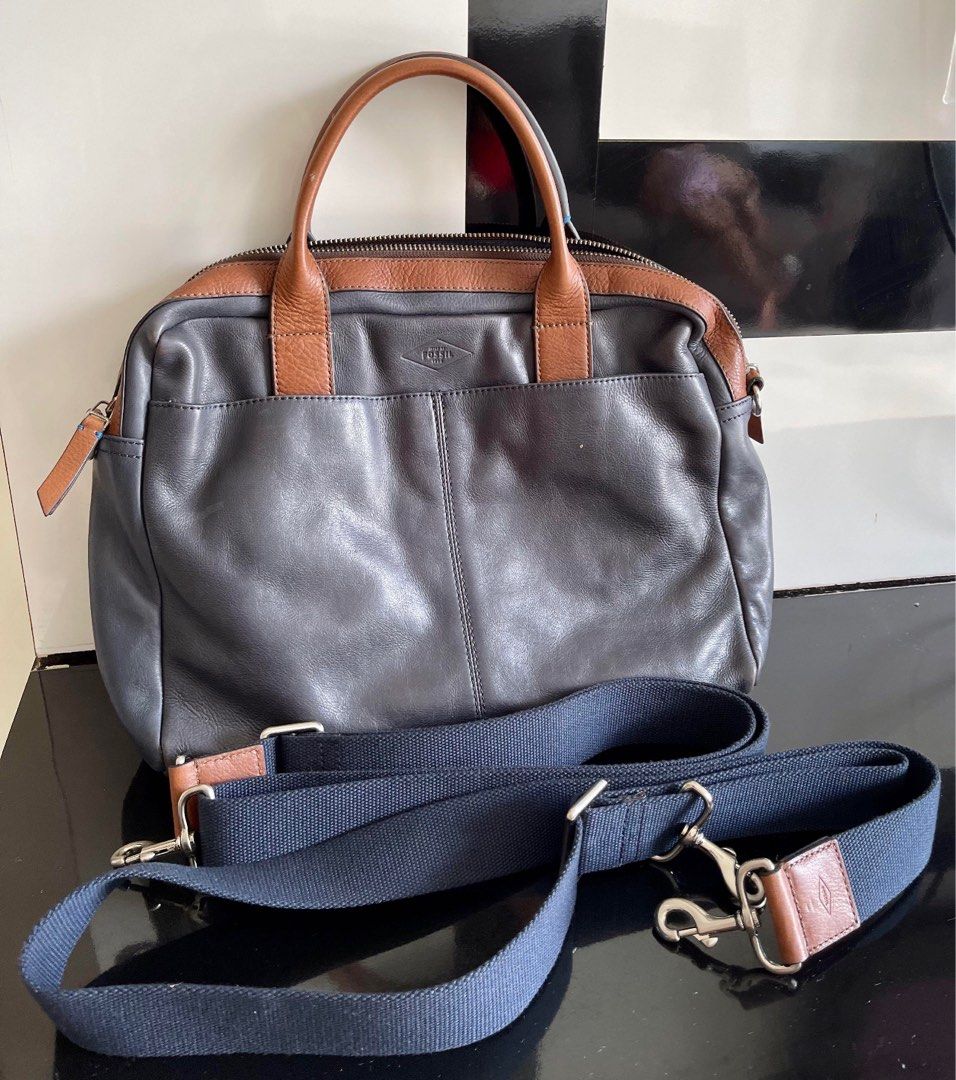 Fossil leather bag, Luxury, Bags & Wallets on Carousell