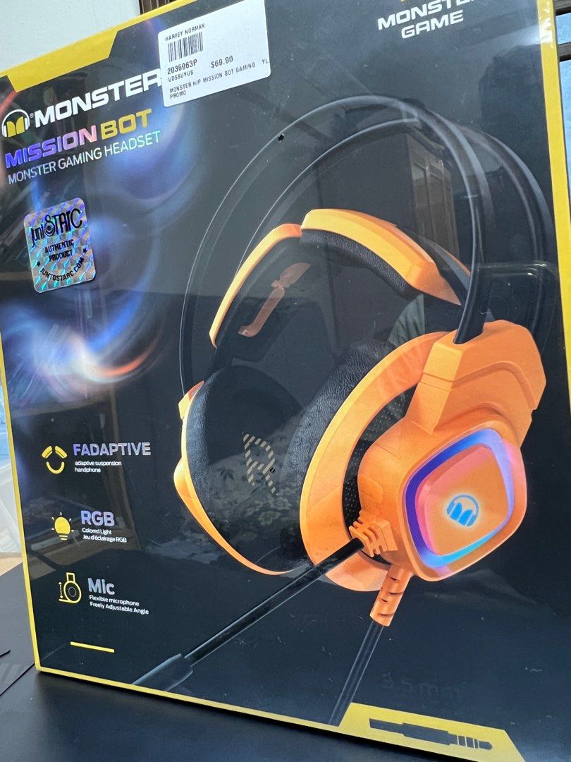 Gaming headphone monster, Audio, Headphones & Headsets on Carousell