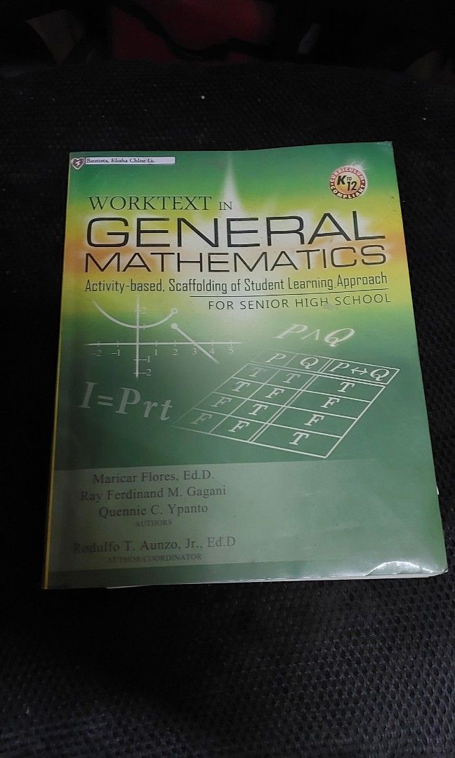 GENERAL MATHEMATICS BOOK for Senior High School SHS, Hobbies & Toys ...