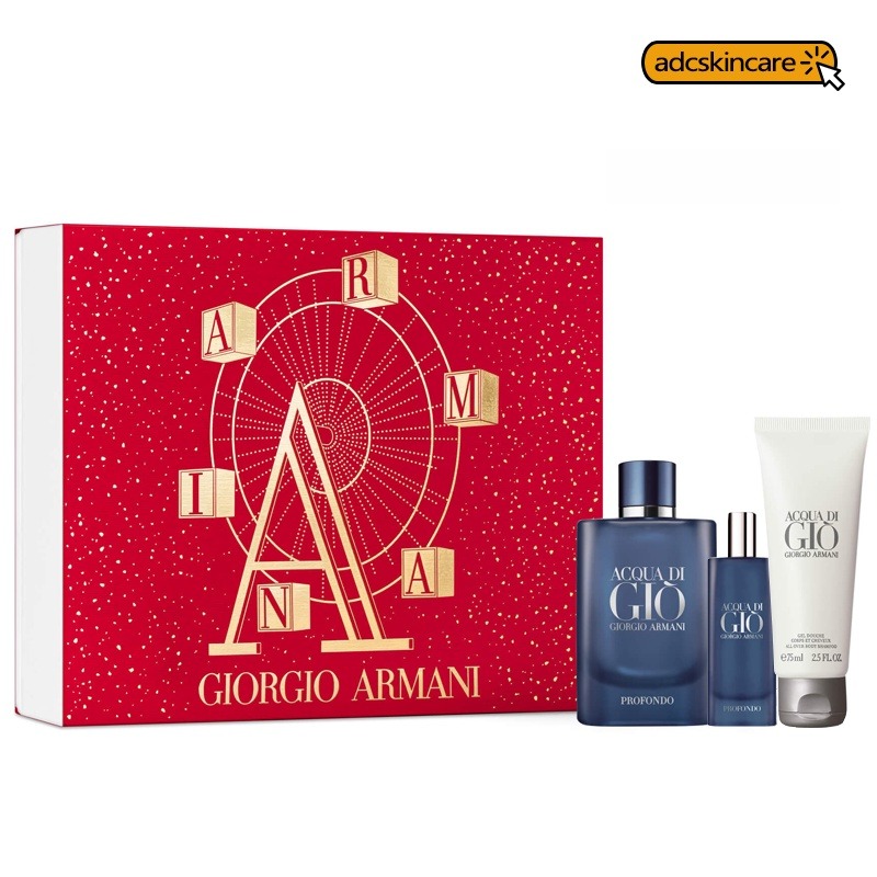 Giorgio Armani Acqua Di Gio Profondo Gift Set (Edp 15ml+125ml & Body ...
