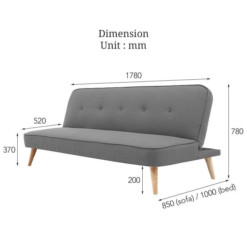 Graden Japanese Fabric Sofa Bed, Furniture & Home Living, Furniture ...