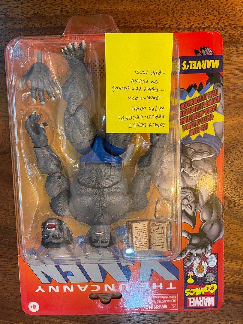 [Price Negotiable] Grey Beast Marvel Legends Retro Card on Carousell