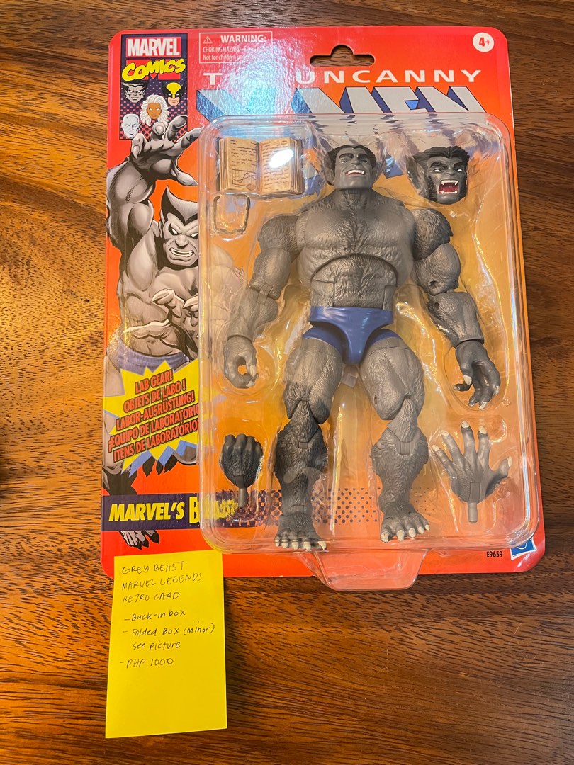 [Price Negotiable] Grey Beast Marvel Legends Retro Card on Carousell