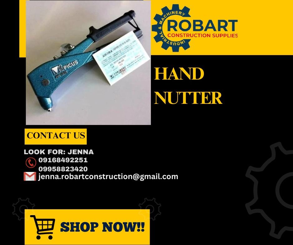 HAND NUTTER, Commercial & Industrial, Construction Tools & Equipment on Carousell