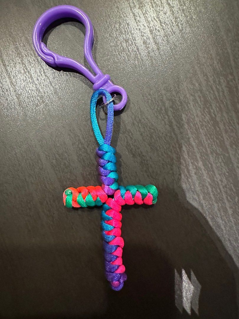 Handmade Paracord Cross, Hobbies & Toys, Stationery & Craft, Handmade ...