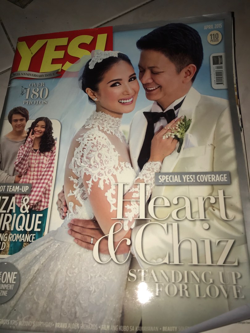 Heart & Chiz wedding album Yes magazine, Hobbies & Toys, Books ...