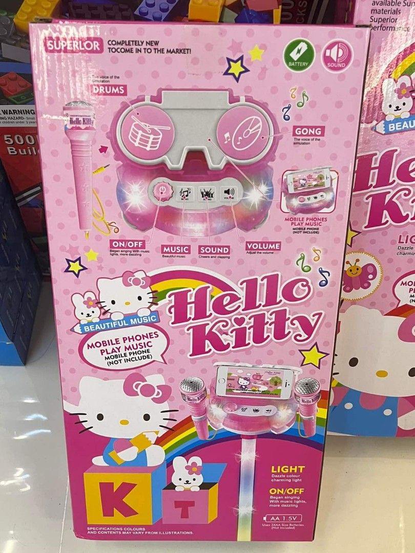 Hello kitty microphone toy for kids on Carousell
