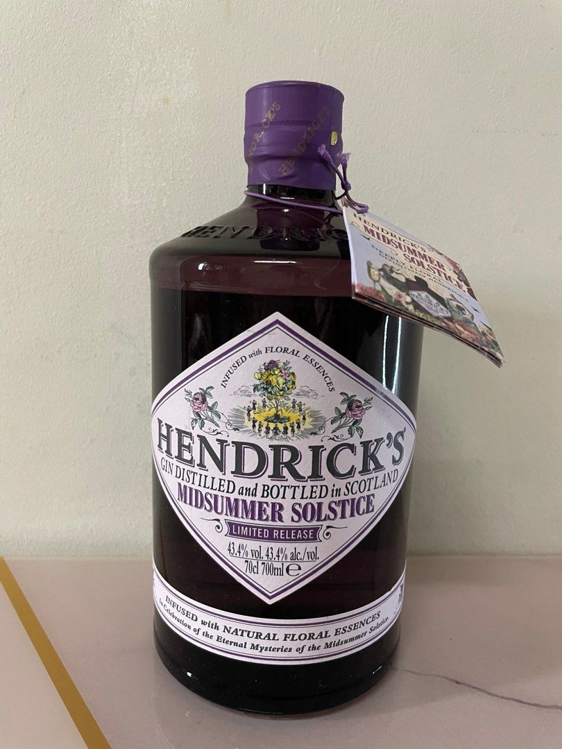 Hendricks Midsummer Solstice Gin 700ml, Food & Drinks, Alcoholic ...