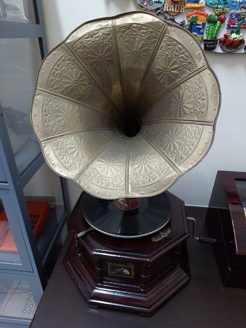 His Master’s Voice gramophone, Audio, Portable Music Players on Carousell