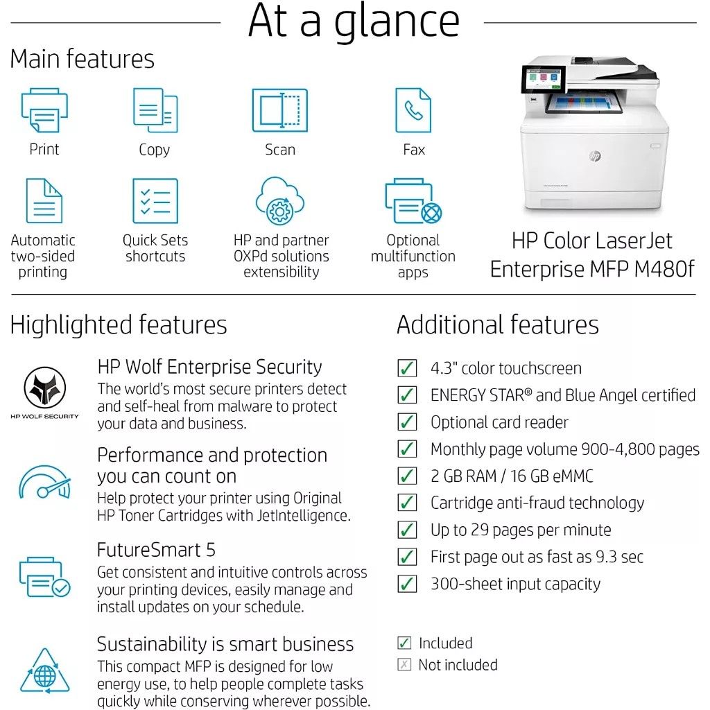 HP M480F MULTI LASER COLOUR PRINTER, Computers & Tech, Printers ...