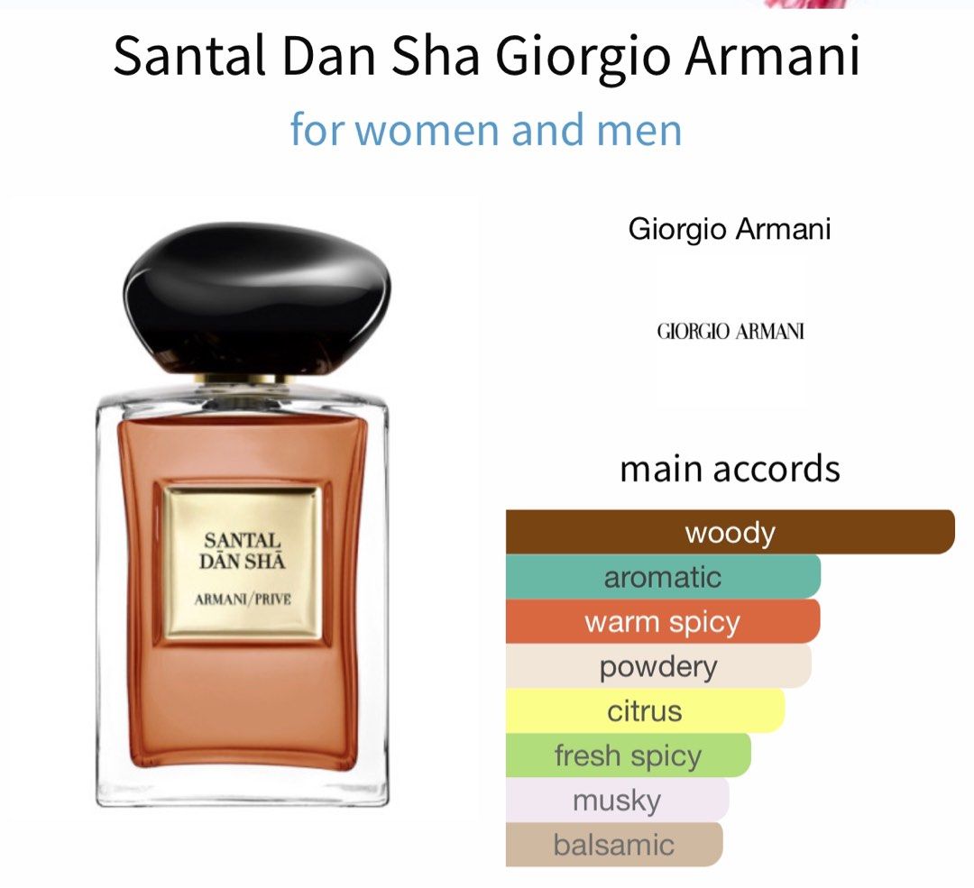 Santal Dan Sha by Giorgio Armani .Jackson Wang same style, Beauty & Personal Care, Fragrance ...