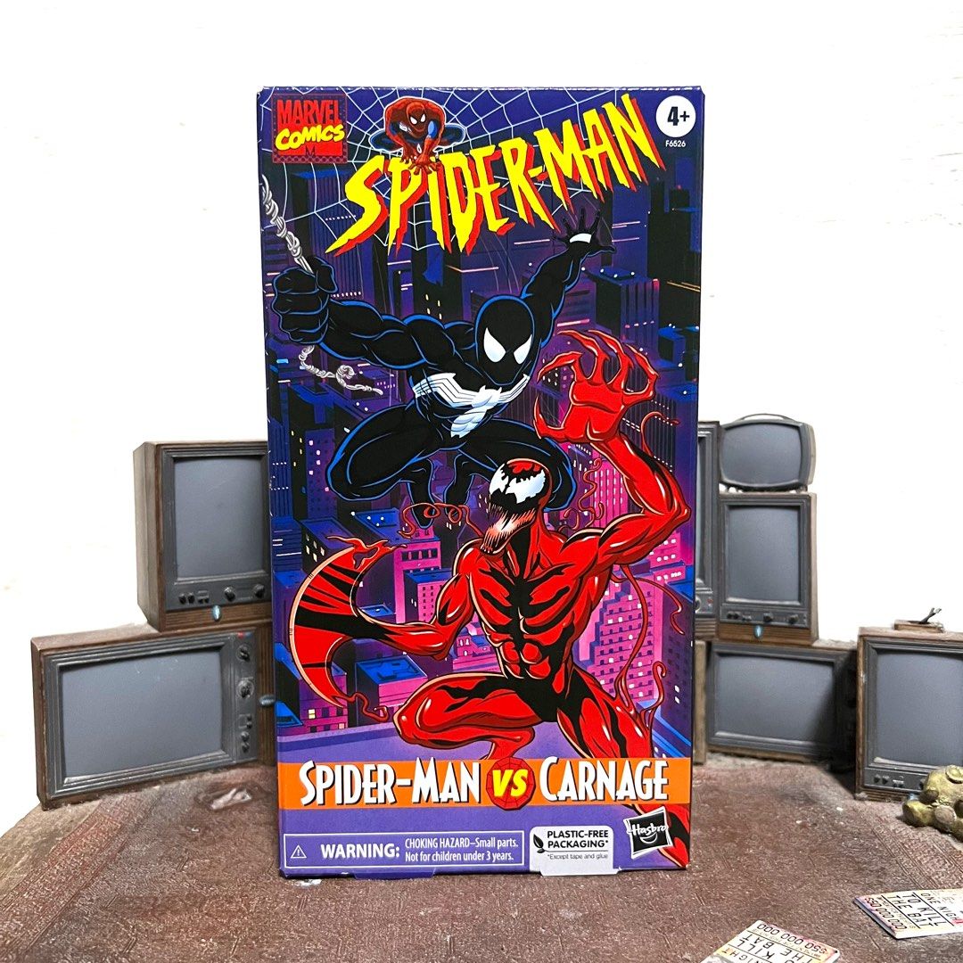 [In hand] Hasbro Marvel Legends VHS Spiderman Spider-man and Carnage ...