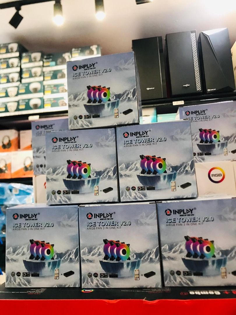 Inplay 120mm ARGB Cooling Fan Ice Tower V2 3in1 Kit With Controller ...