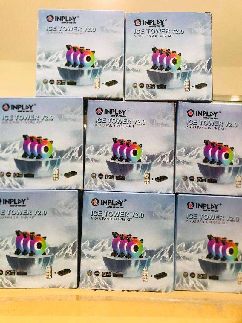 Inplay 120mm ARGB Cooling Fan Ice Tower V2 3in1 Kit With Controller ...