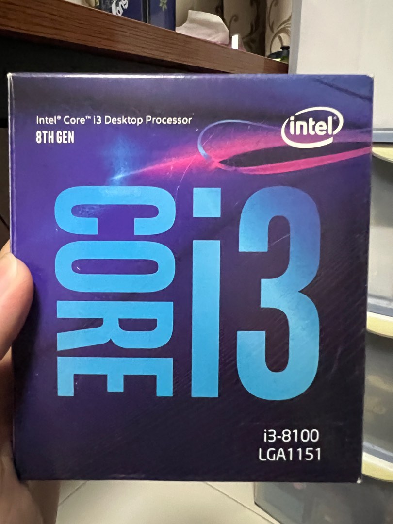 Intel I3 8100 cpu processor, Computers & Tech, Parts & Accessories ...