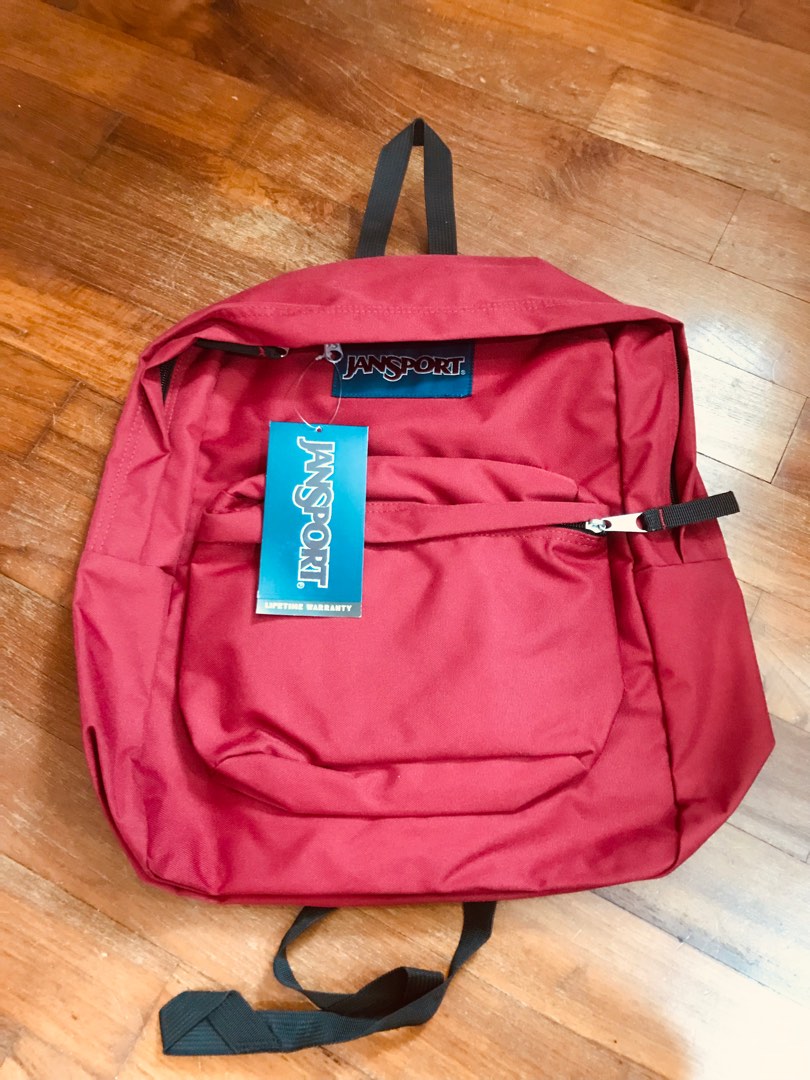 Jansport Superbreak Backpack (Maroon), Women's Fashion, Bags & Wallets ...