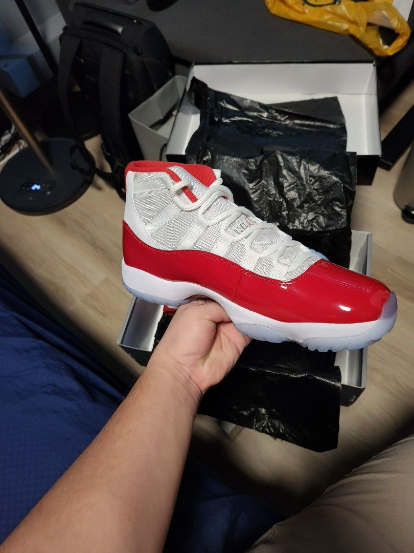 Jordan 11 Cherry Red, Men's Fashion, Footwear, Sneakers on Carousell