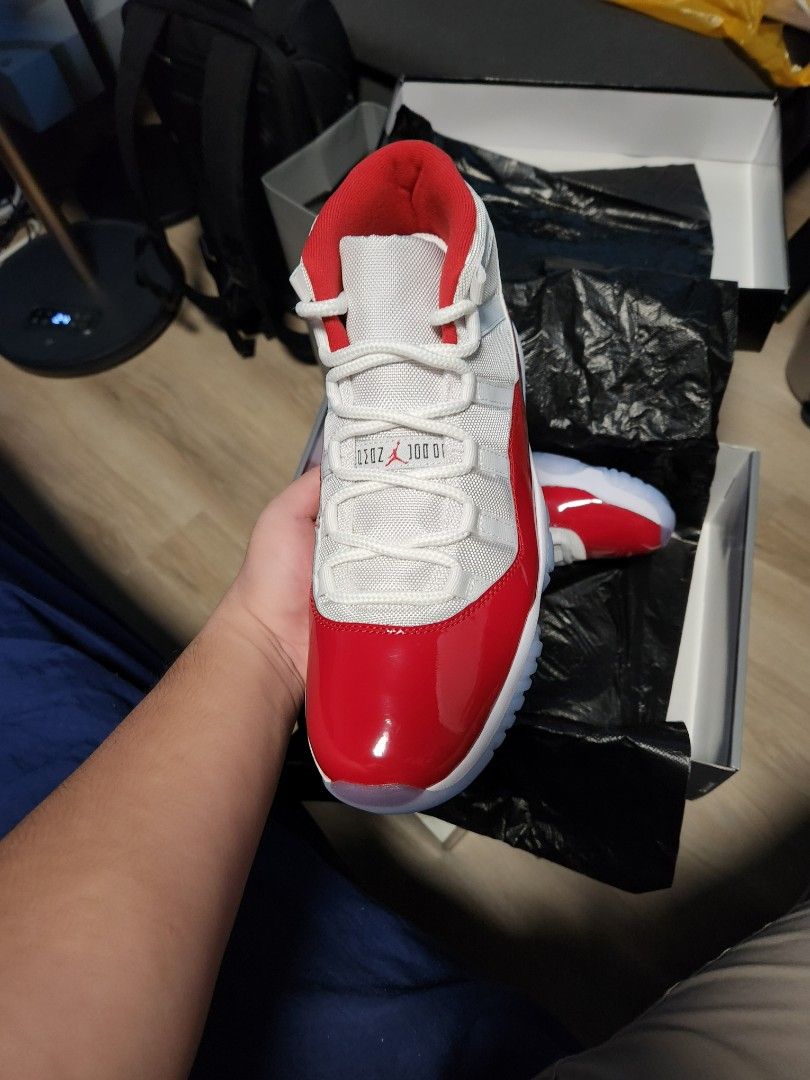 Jordan 11 Cherry Red, Men's Fashion, Footwear, Sneakers on Carousell