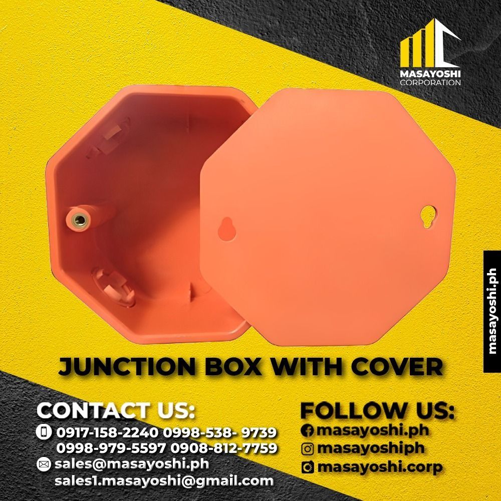 junction box with cover, fittings, electrical pipe, coupling, piping ...