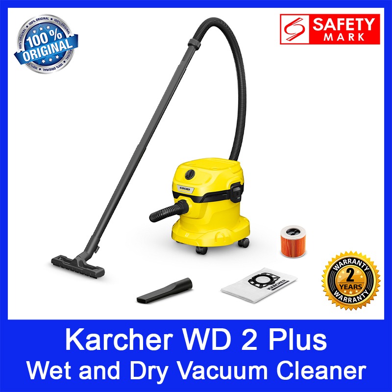 Karcher WD 2 Plus Wet and Dry Vacuum Cleaner. Fleece Filter Bag. "Pull ...