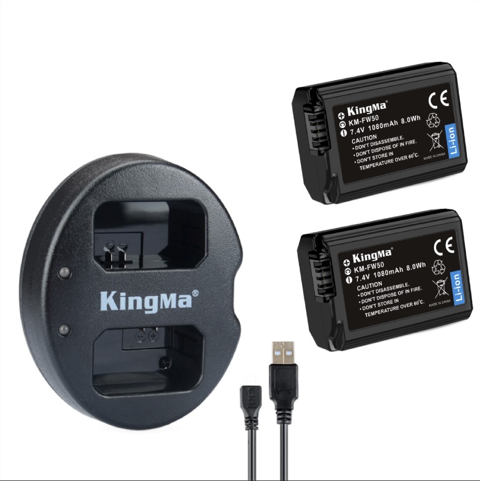 [KingMa] NP-FW50 Charger and Battery Set for Sony NPFW50 / FW50 Type ...