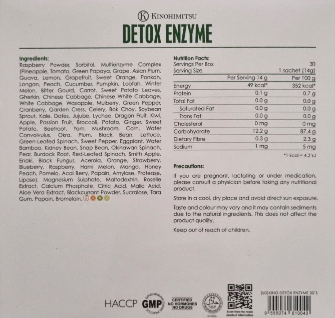 Kinohimitsu Detox Enzyme - brand new, Health & Nutrition, Health ...