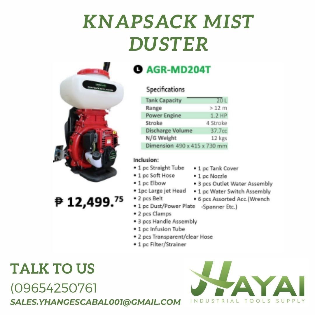 KNAPSACK MIST DUSTER, Commercial & Industrial, Construction & Building Materials on Carousell
